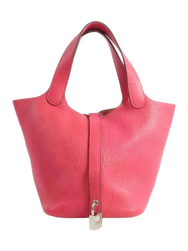 Hermès 2019 Picotin Pm Leather Bucket Bag - Pink