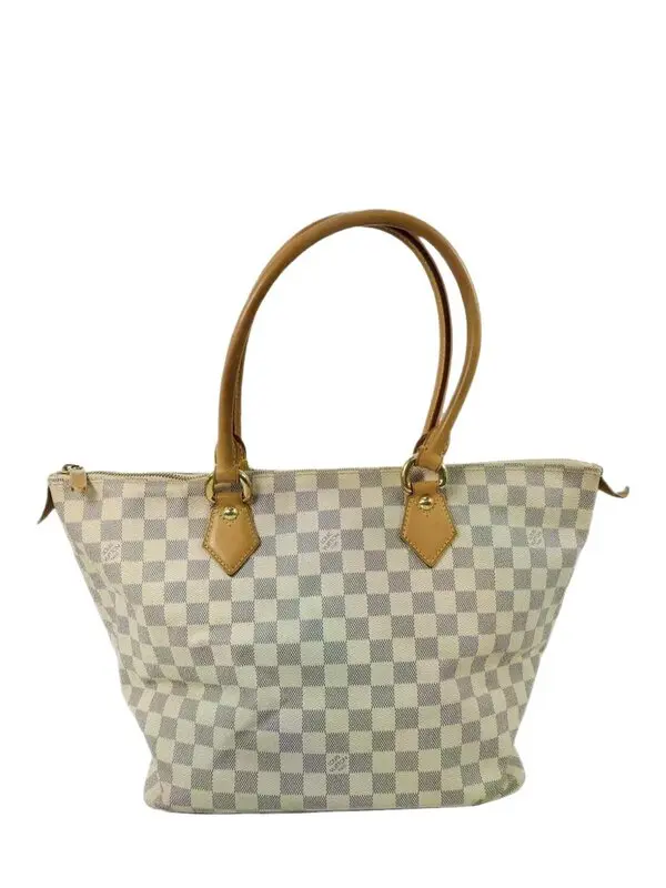 LOUIS VUITTON Saleya Damier Azur Mm Tote Bag - Neutrals