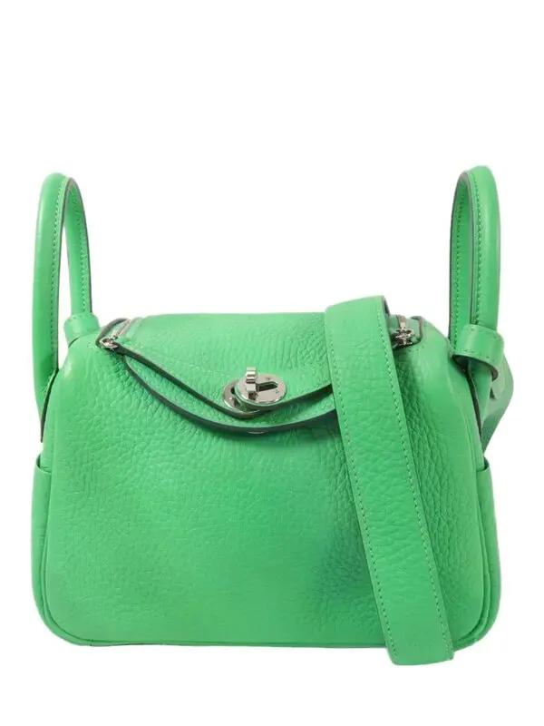 Hermès 2023 Mini Lindy Two-way Tote Bag - Green