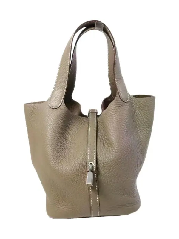 Hermès Picotin Leather Tote Bag - Neutrals