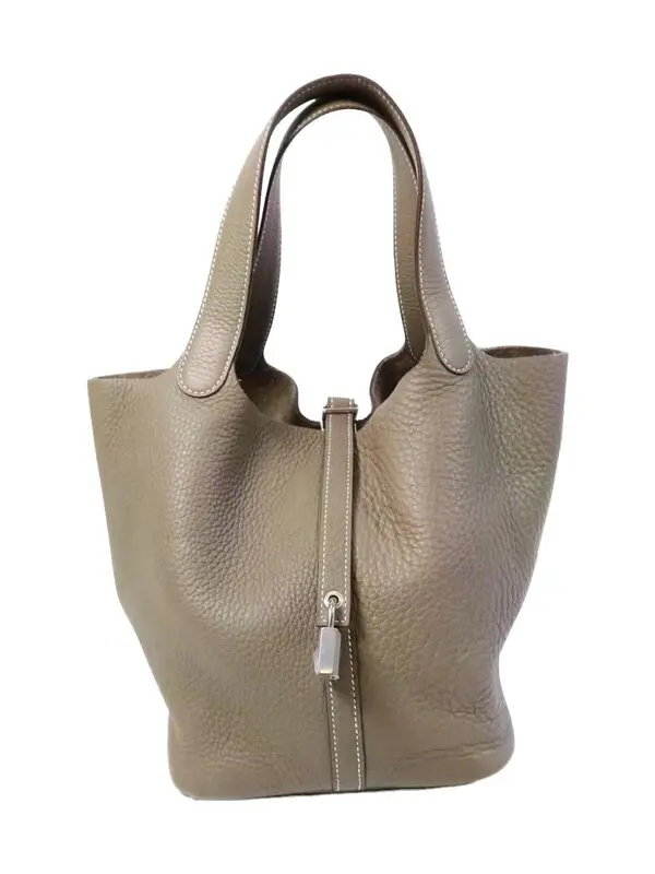 Hermès Picotin Leather Tote Bag - Neutrals