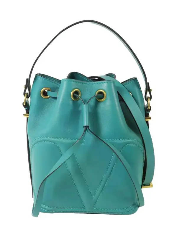 Valentino Garavani Vlogo Bucket Bag - Green