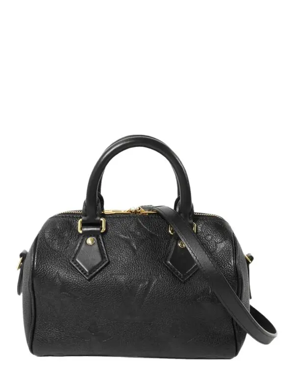 LOUIS VUITTON Monogram Empreinte Speedy Bandoulière Shoulder Bag - Black
