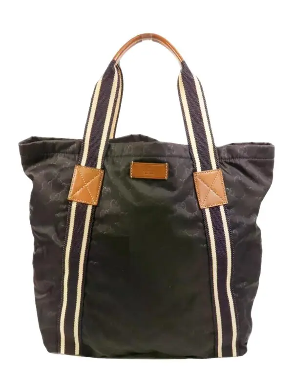 Gucci Gg Supreme Tote Bag - Black