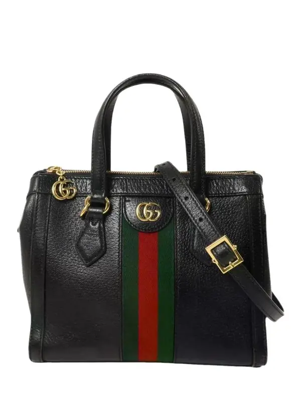 Gucci Ophidia Leather Shoulder Bag - Black