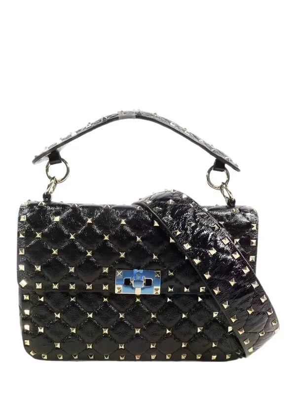 Valentino Garavani Rockstud Spike Shoulder Bag - Black