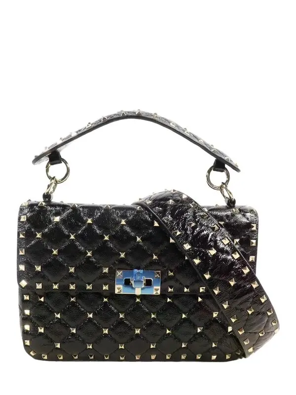 Valentino Garavani Rockstud Spike Shoulder Bag - Black