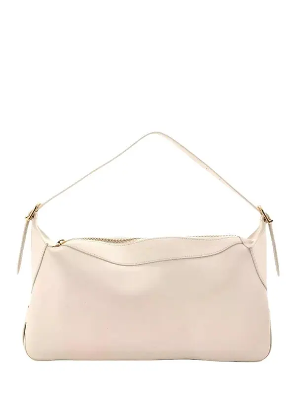 Celine Romy Shoulder Bag Leather Medium Hobo Bag - White