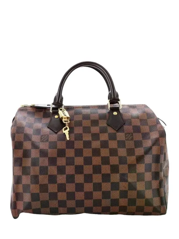 LOUIS VUITTON Speedy 30 Satchel Handbag - Brown