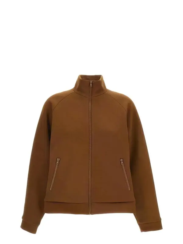 IRIE' Irie Raglan Sleeve Zip-up Jacket - Brown