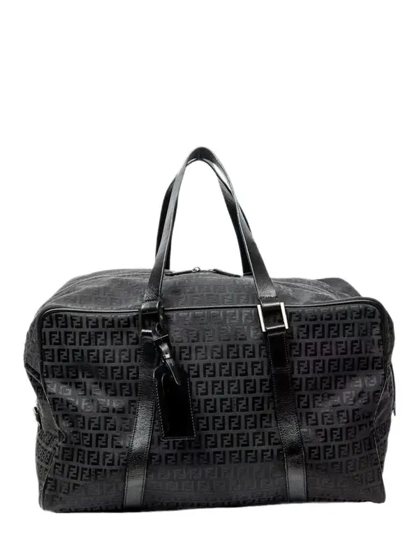 Fendi Zucchino Pattern Travel Bag - Black