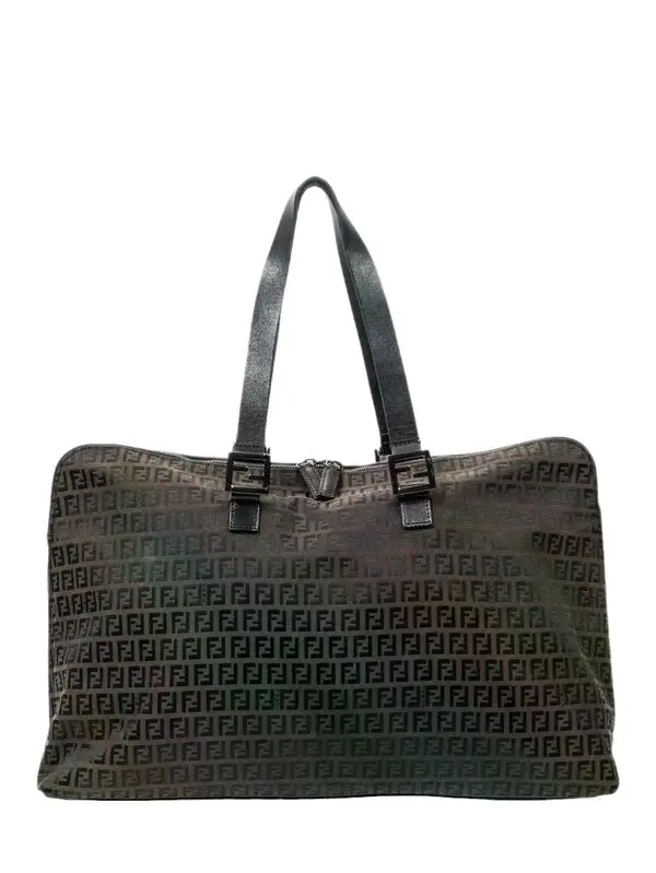 Fendi Ff Monogram Luggage - Brown
