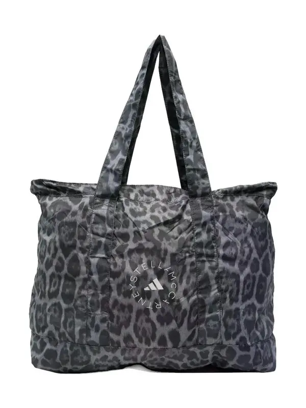 Adidas By Stella McCartney Packable Leopard-print Tote Bag - Grey