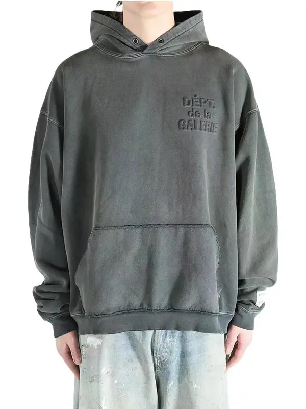 GALLERY DEPT. Embossed Logo Hoodie - Grey