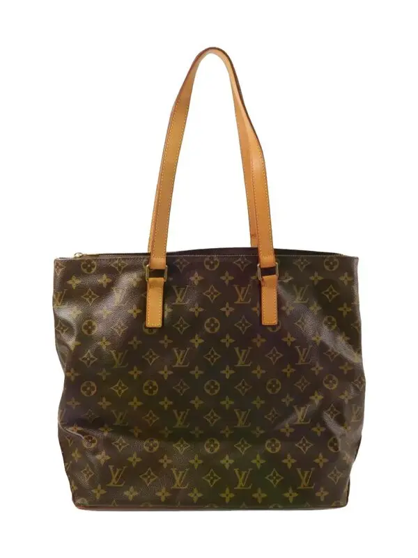 LOUIS VUITTON Monogram Canvas Cabas Mezzo Tote Bag - Brown