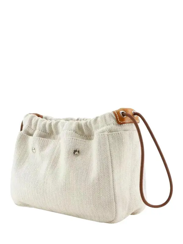 Hermès 2016 Toile And Barenia Pouch - Neutrals