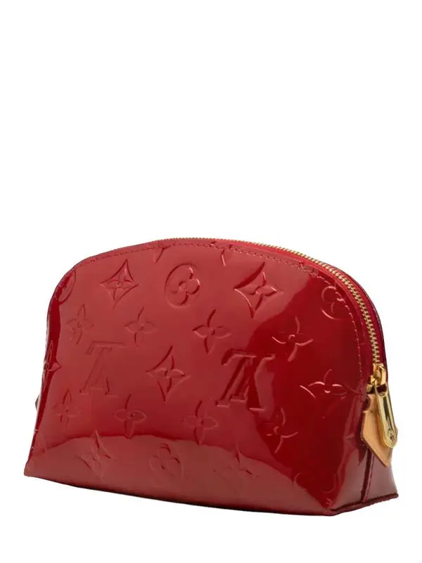 LOUIS VUITTON Monogram Vernis Cosmetic Pouch - Red