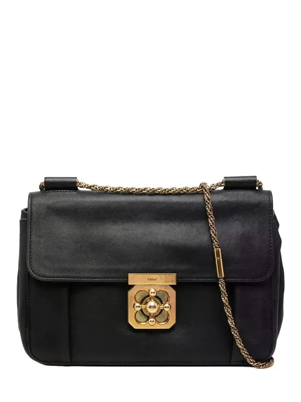 Chloé Elsie Leather Crossbody Bag - Black