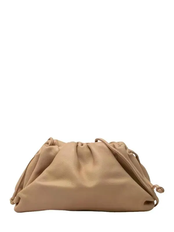 Bottega Veneta Lambskin The Mini Pouch Crossbody Bag - Neutrals