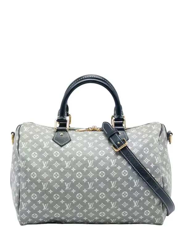 LOUIS VUITTON Monogram Idylle Speedy Bandouliere 30 Satchel - Grey