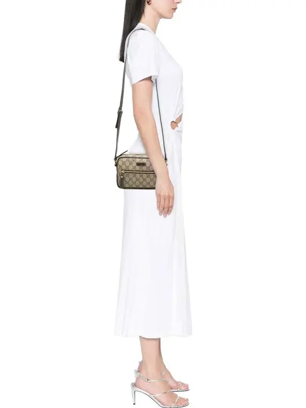 Gucci Gg Supreme Crossbody Bag - Neutrals