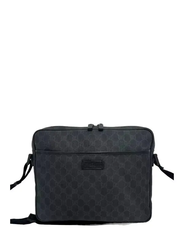 Gucci Gg Supreme Crossbody Bag - Black
