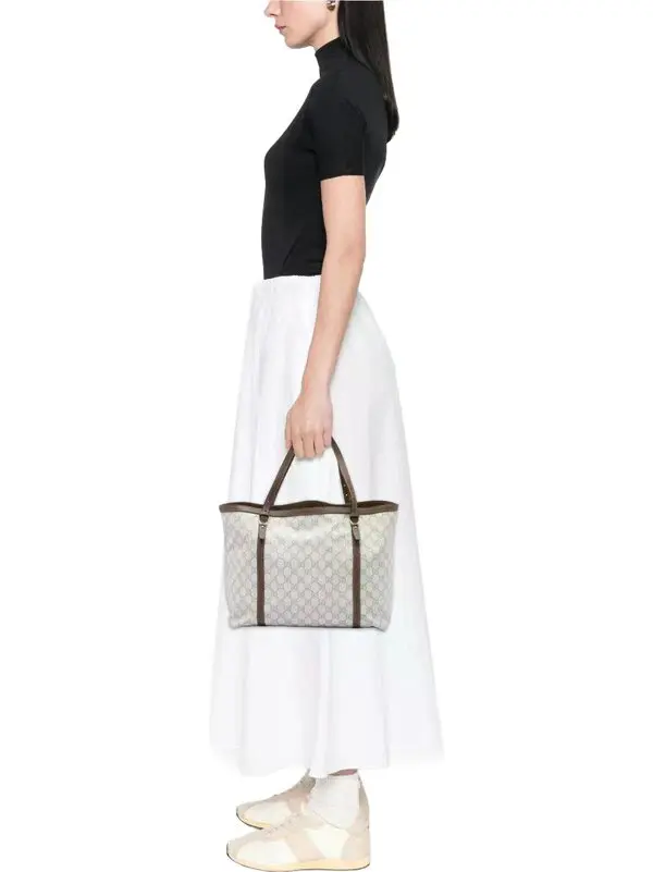 Gucci Gg Supreme Nice Tote Bag - Brown