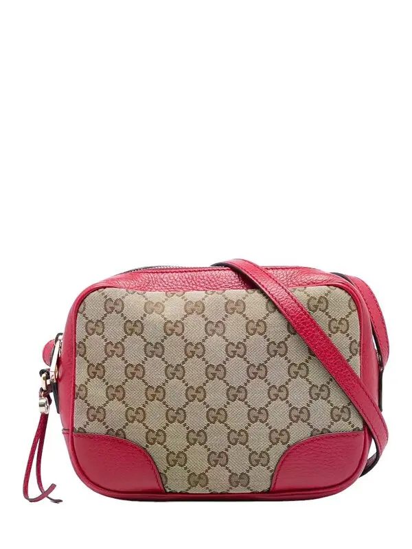 Gucci Gg Canvas Bree Crossbody Bag - Red