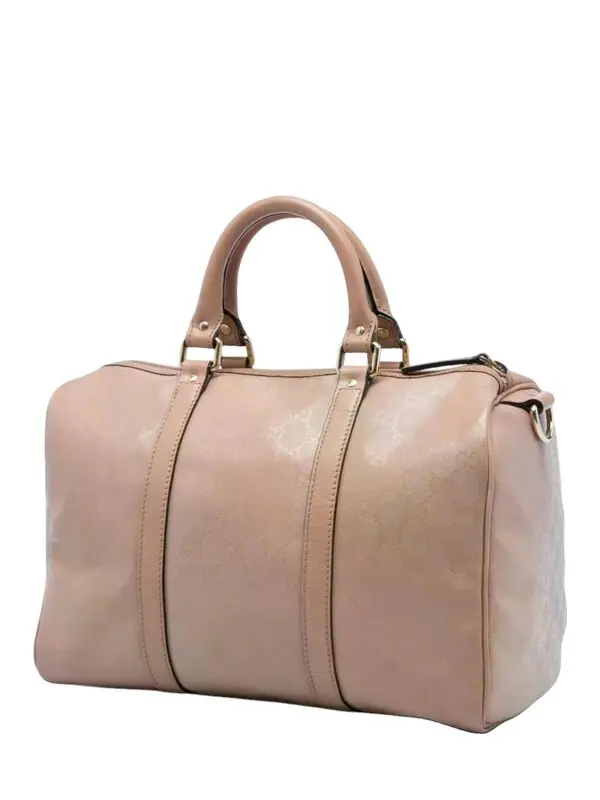 Gucci Medium Gg Imprime Joy Boston Bag - Brown