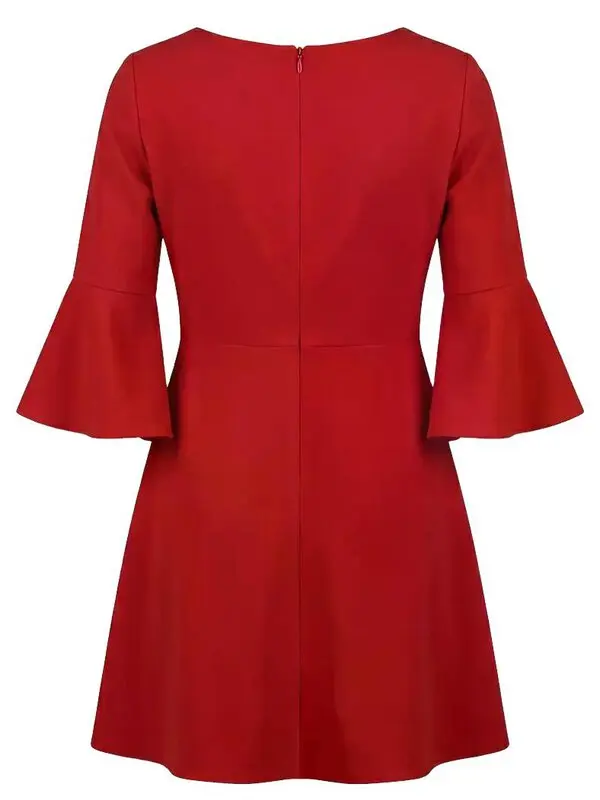 Valentino Garavani Bell-sleeve Mini Dress - Red