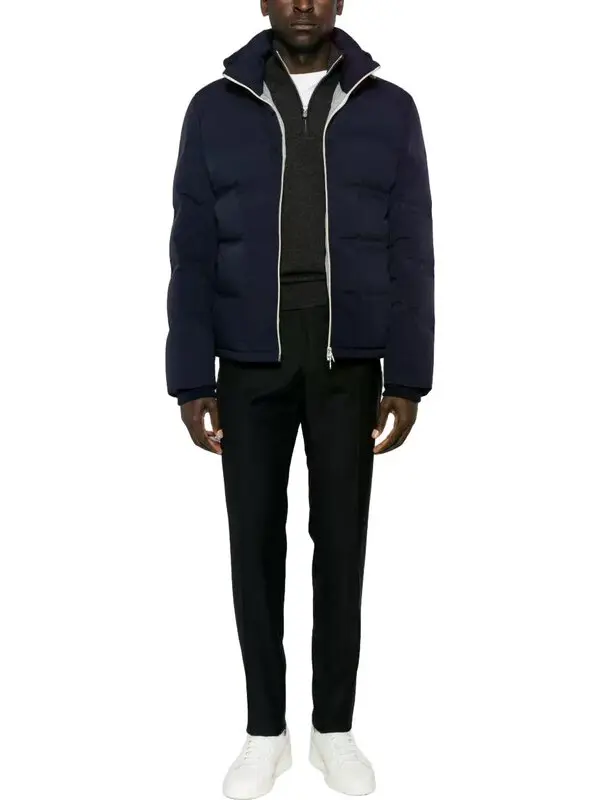 Brunello Cucinelli Hooded Puffer Jacket - Blue