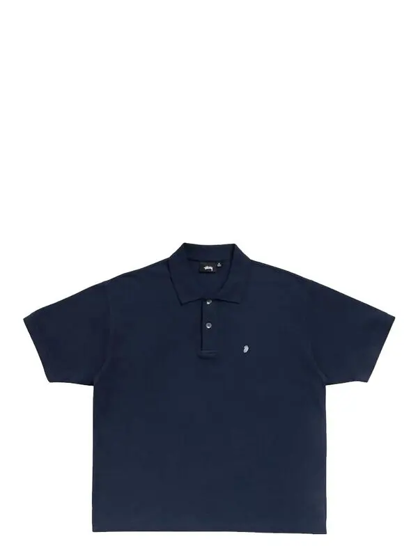 StÜssy Classic Pique Polo Shirt Navy - Multicolor
