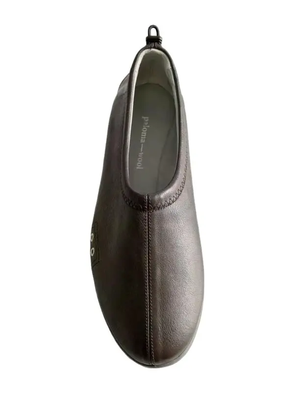 Paloma Wool Miles Ii Leather Slip-on Sneakers - Brown