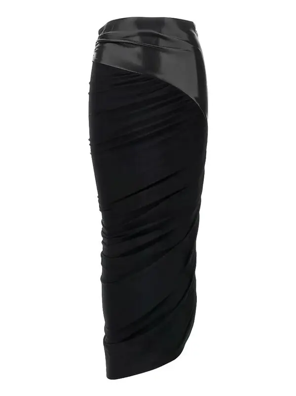 Andamane The Attico Midi Skirt - Black
