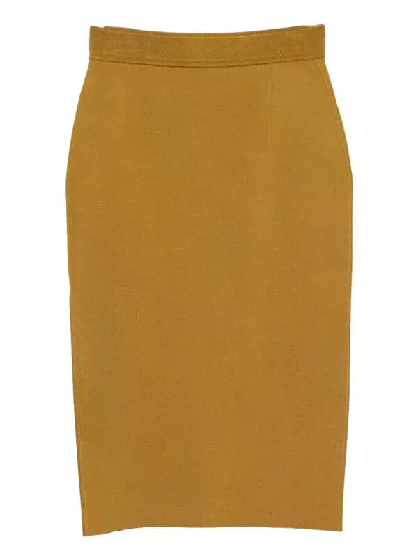 TOM FORD Belted Knit Midi Skirt - Neutrals