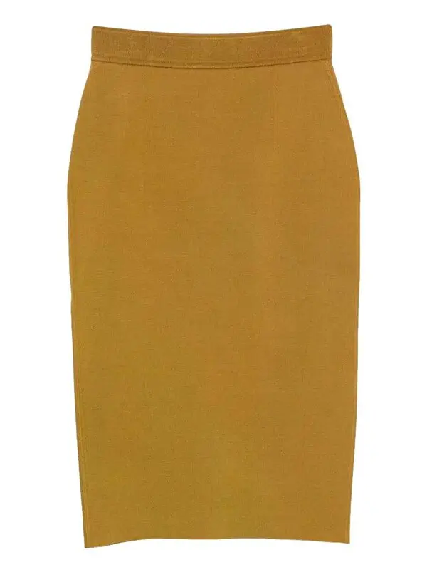 TOM FORD Belted Knit Midi Skirt - Neutrals