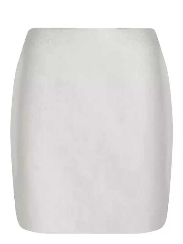 Fabiana Filippi Wool Knit Mini Skirt - White