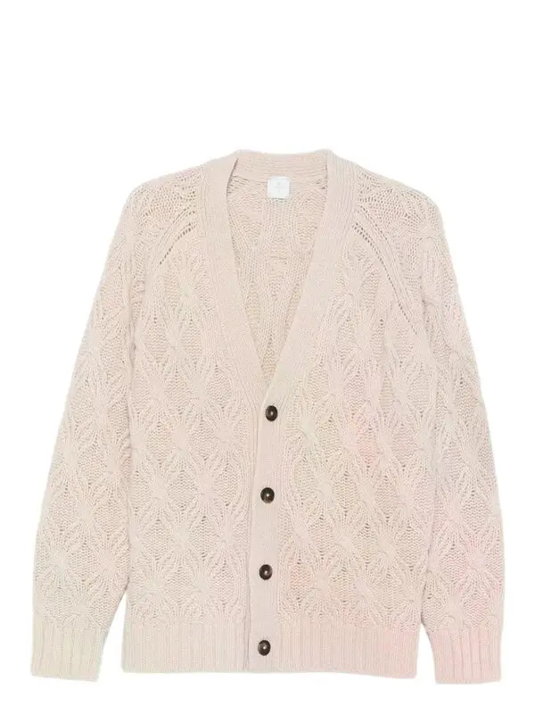 Eleventy Cable-knit Cardigan - Neutrals