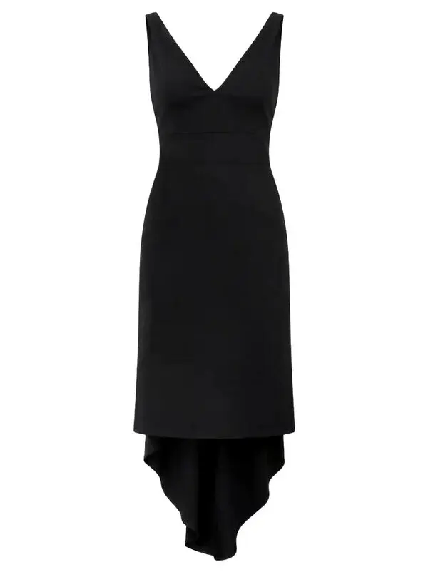Dsquared2 V-neck High-low Dress - Black