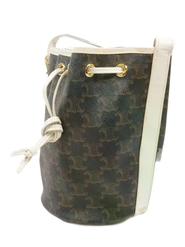Celine Small Triomphe Drawstring Shoulder Bag - Brown