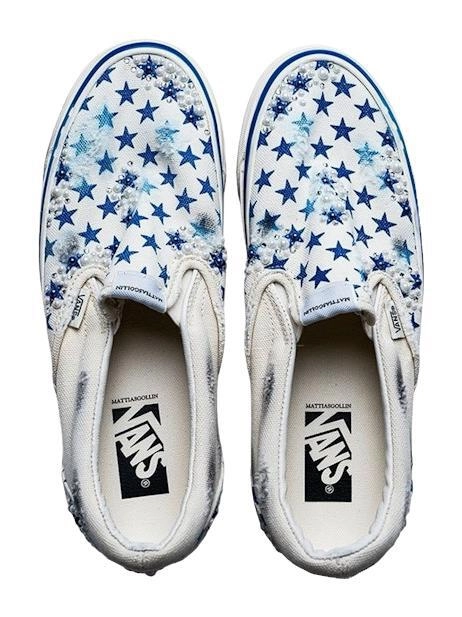 VANS Classic Slip-on Sneakers With Star Motif - Blu