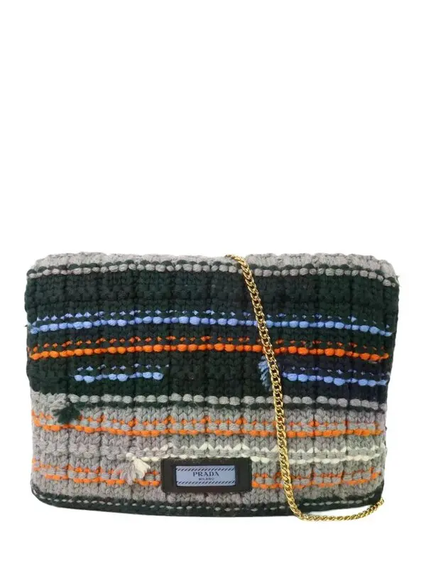 Prada Chain-link Crossbody Bag - Black