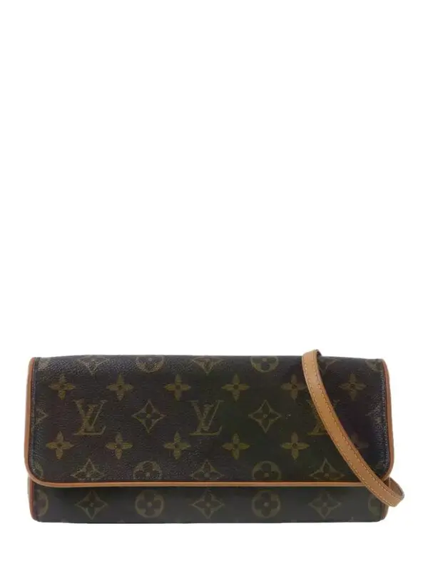 LOUIS VUITTON Monogram Pochette Twin Shoulder Bag - Brown