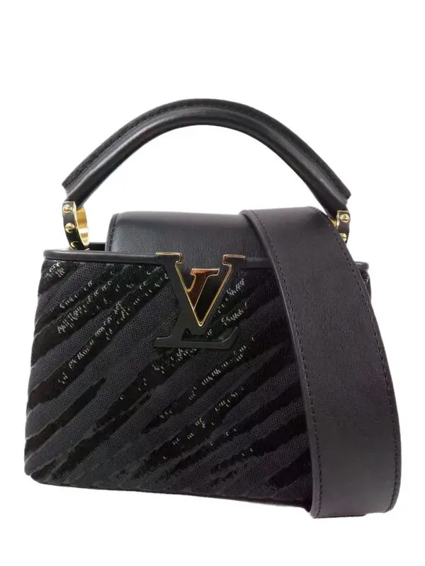 LOUIS VUITTON Mini Capucines Two-way Handbag - Black
