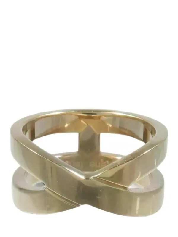 Hermès Criss-cross Scarf Ring - Gold