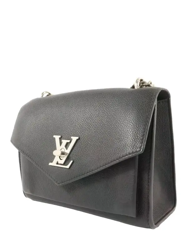 LOUIS VUITTON Mylockme Leather Shoulder Bag - Black