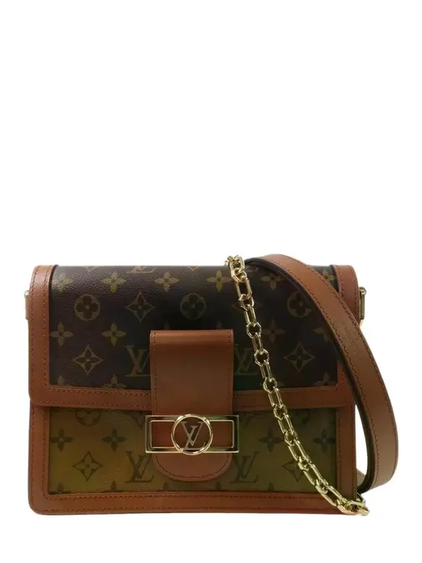 LOUIS VUITTON Dauphine Monogram Reverse Shoulder Bag - Brown