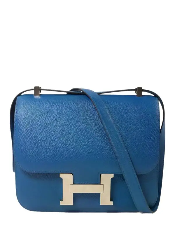 Hermès Constance 24 Satchel Bag - Blue