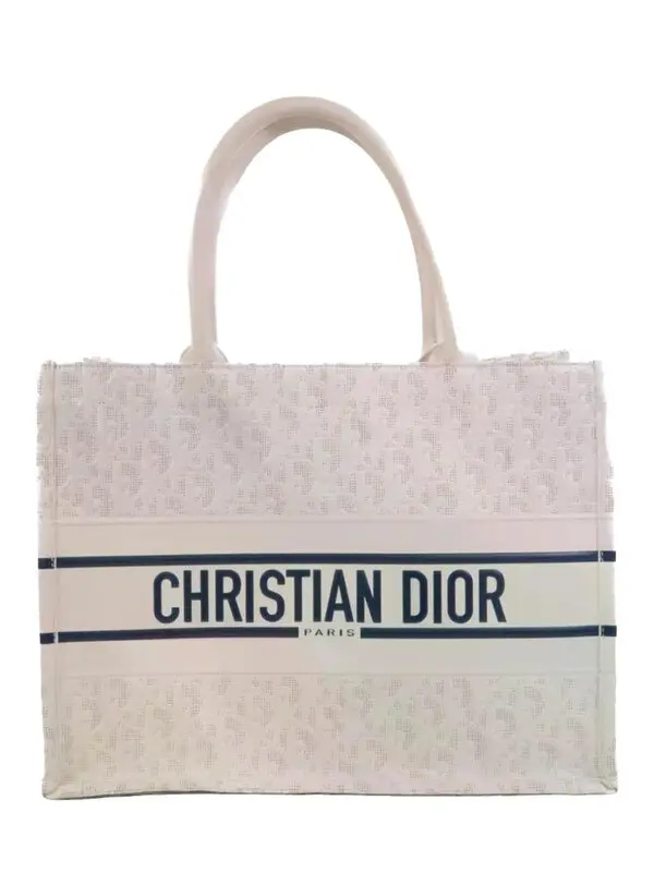 Dior Medium Book Tote Handbag - Neutrals