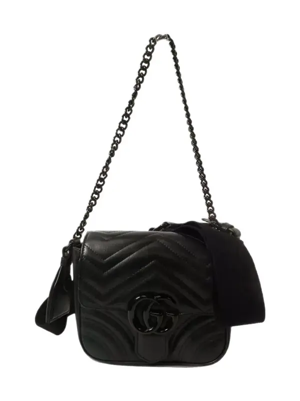 Gucci Gg Marmont Matelassé Shoulder Bag - Black